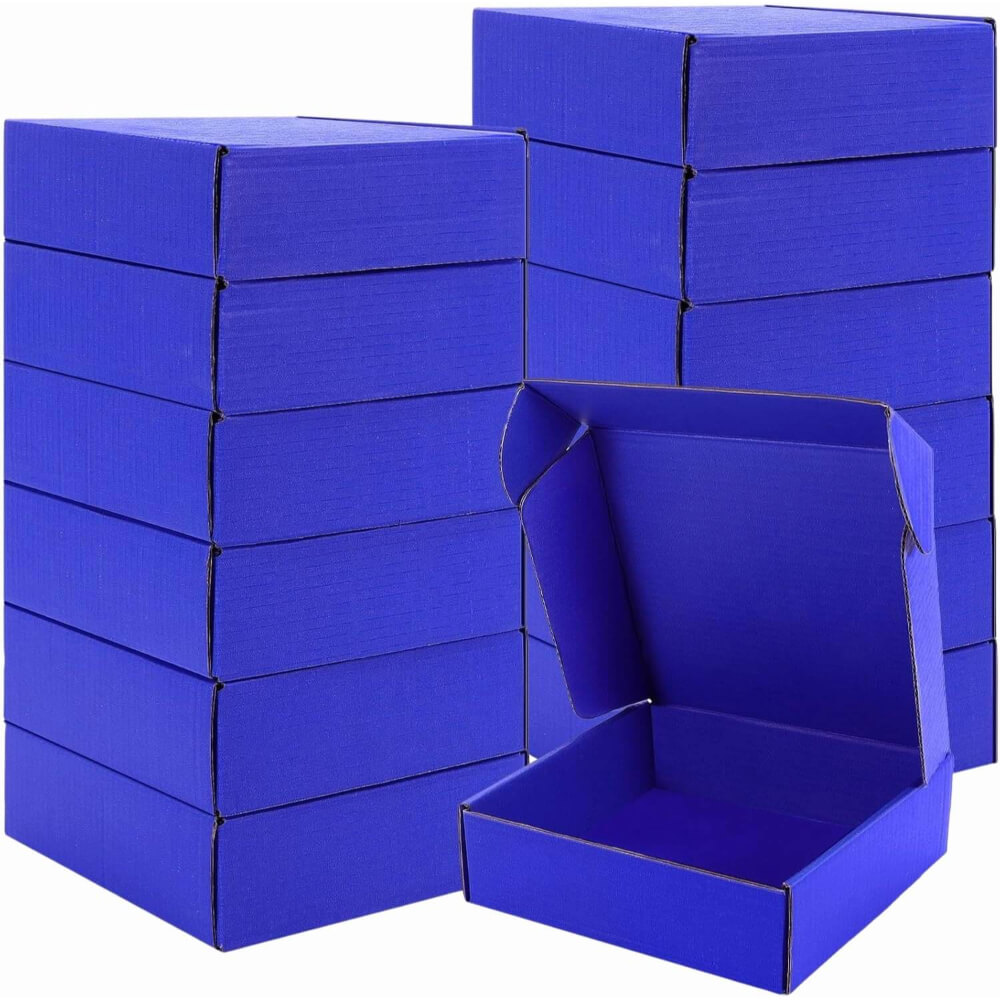 Buy Best Quality U-Pack Blue 6 x 4 x 2 Mailer Boxes in India