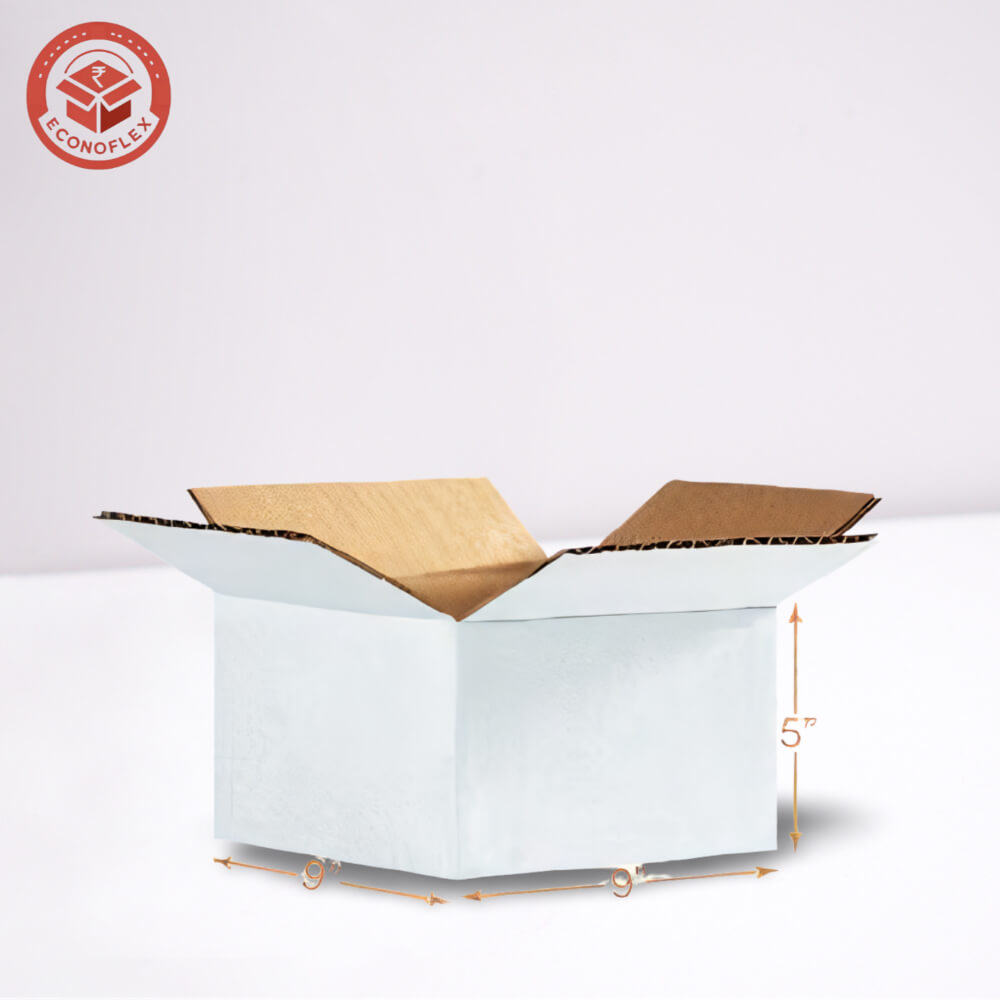 White Carton Boxes 3 Ply - 9X9X5 | Upack