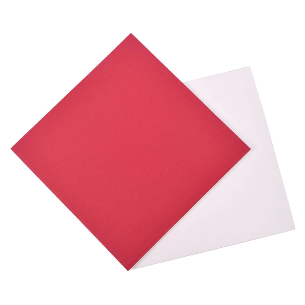 17x17 Red Cardboard Sheet | Red Corrugated Cardboard