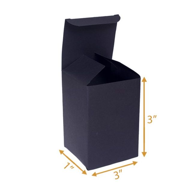 Black Folding Carton - 3x1x3 | Product Boxes, Gift Boxes