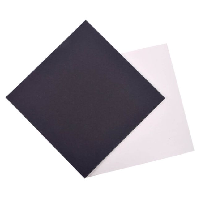 4x4 Black Cardboard Sheet | Black Corrugated Cardboard