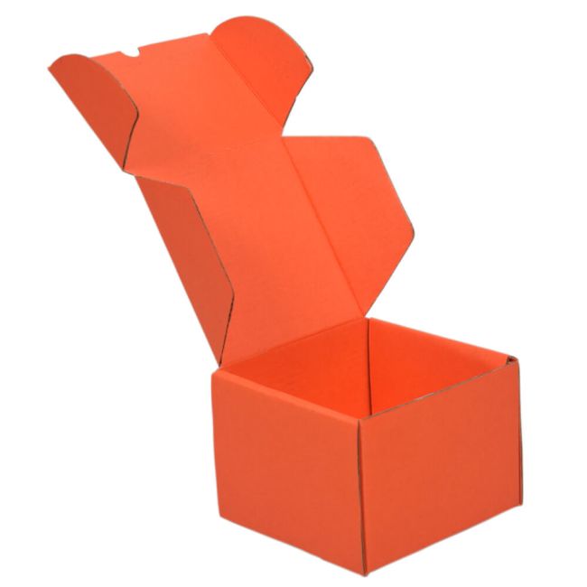 Buy Best Quality U-Pack Orange 4 x 4 x 1 Mailer Boxes in India