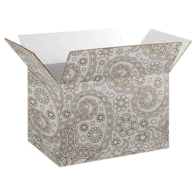 3 Ply Metallic Gold Lace Gift Box - 5 x 4 x 4 | UPACK