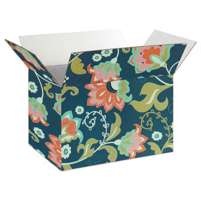 3 Ply Nautical Blooms Gift Box - 8 x 4 x 12 | UPACK