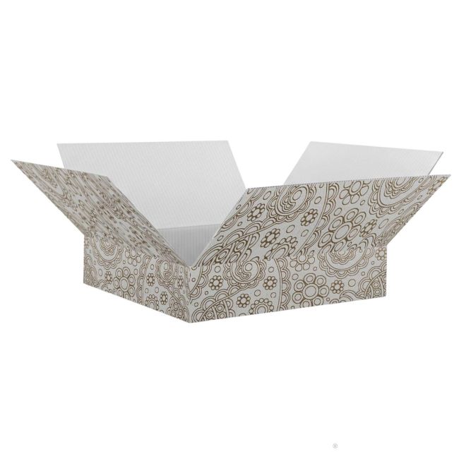 3 Ply Metallic Gold Lace Gift Box - 11 x 8 x 5 | UPACK