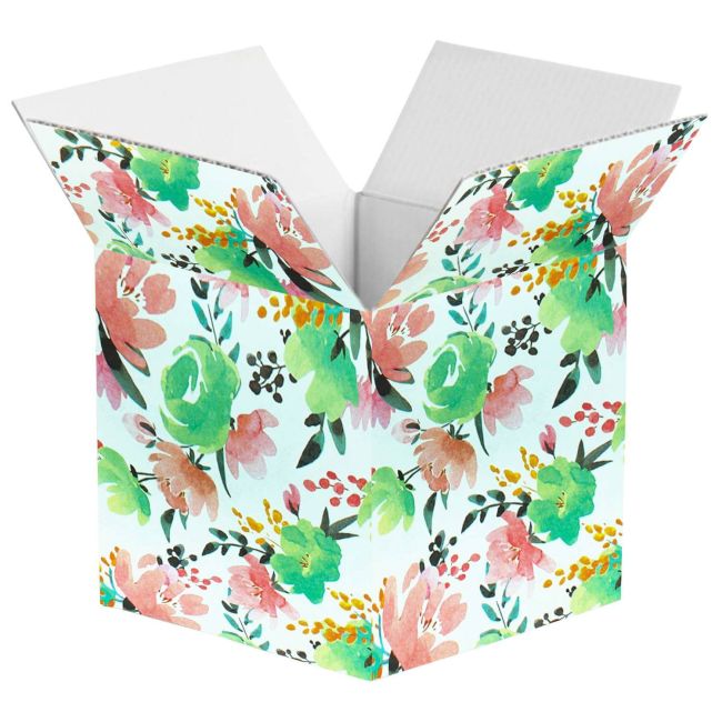 3 Ply Floral Fantasy Gift Box - 12 x 12 x 12 | UPACK