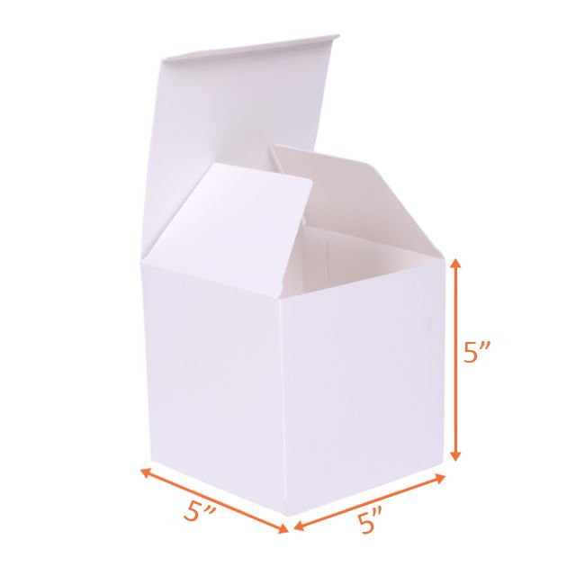 White (SBS) Folding Carton - 5x5x5 | Product Boxes, Gift Boxes
