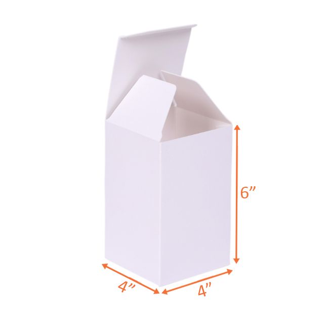 White (SBS) Folding Carton - 4x4x6 | Product Boxes, Gift Boxes