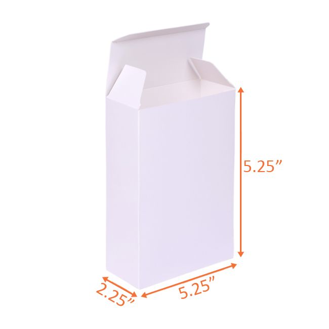 White (Sbs) Folding Carton - 5.25X2.25X5.25 | Gift Boxes