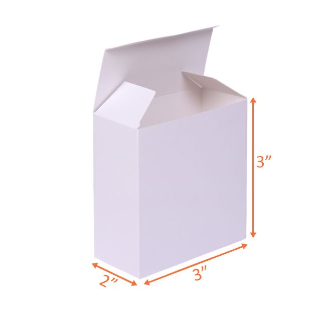White (SBS) Folding Carton - 3x2x3 | Product Boxes, Gift Boxes