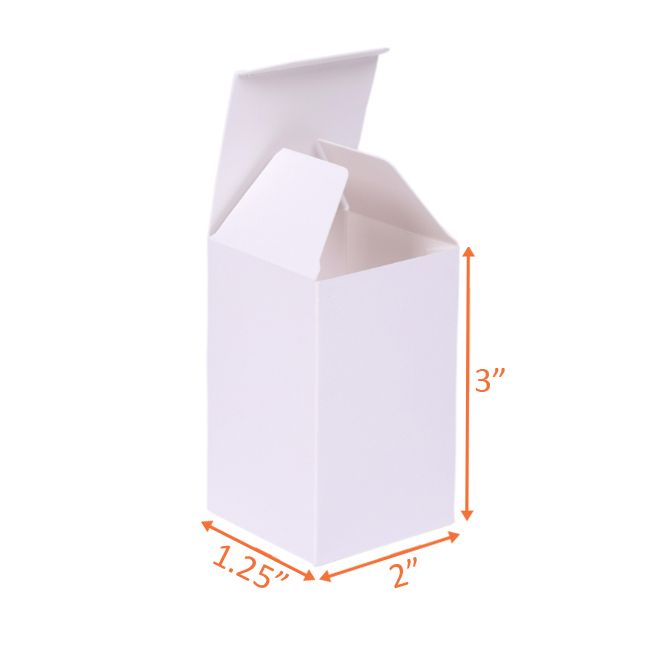 White (SBS) Folding Carton - 2x1.25x3 | Product Boxes, Gift Boxes