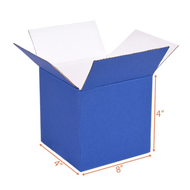 8X4X4 Blue Cardboard Box | Corrugated Box