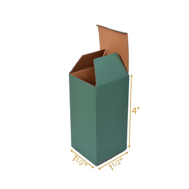 Green Reverse Tuck Box -1.5x1.5x4 | Product Boxes, Gift Boxes