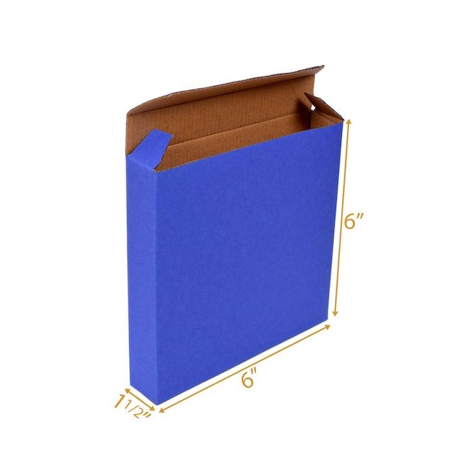 Blue Reverse Tuck Box -6x1.5x6 | Gift Boxes, Eflute Cartons