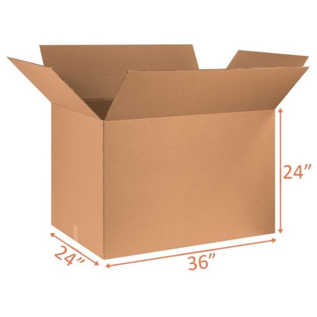 36 x 24 x 24 Inch Corrugated Boxes - 3 Ply | U-Pack