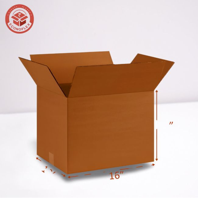 16 x 12 x 11 Inch Corrugated Boxes - 3 Ply | U-Pack