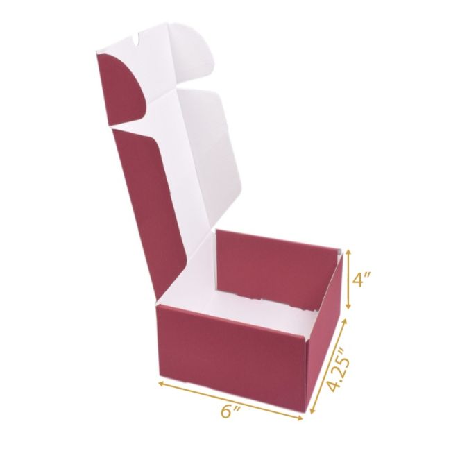 Red Mailer Box - 4.25x6x4 | Red Boxes