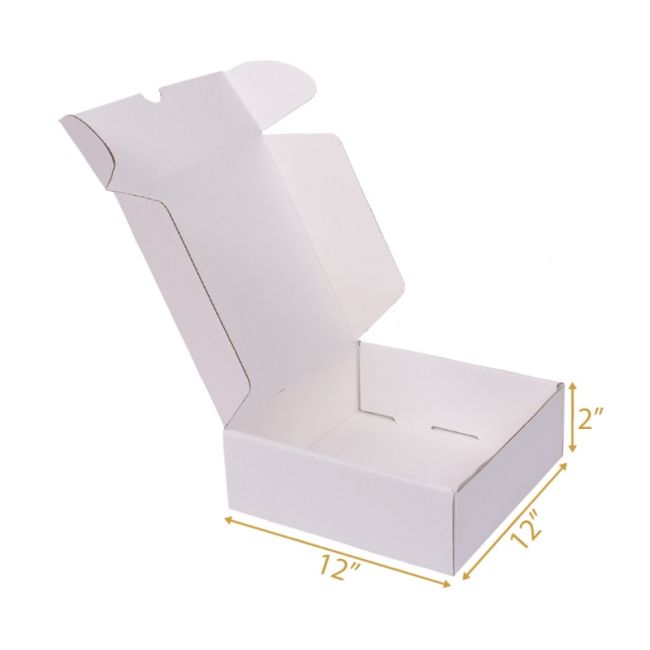 All White Mailer Box - 12x12x2 | Boxes Carton