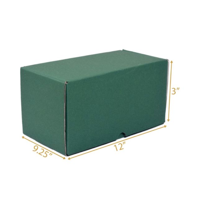 Green Mailer Box - 12x9.25x3 | Fancy Cardboard Gift Boxes