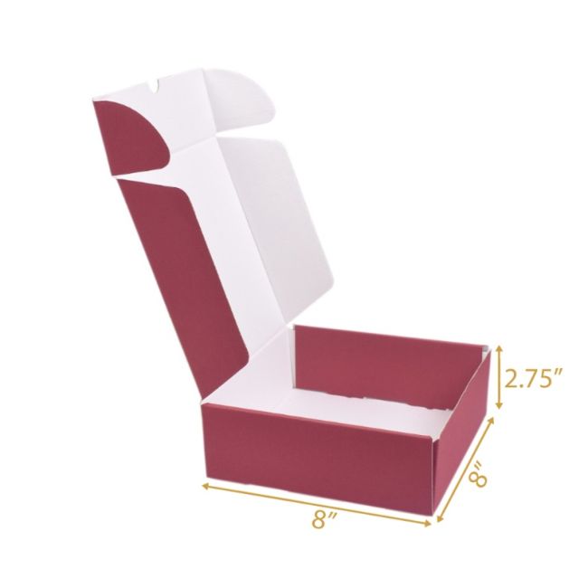 Red Mailer Box - 8x8x2.75 | Red Boxes