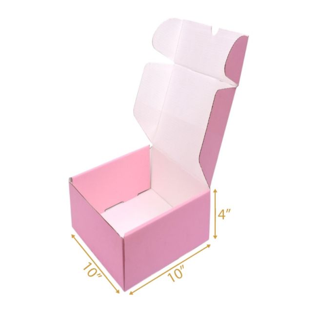 Pink Mailer Box - 10x10x4 | Pink Boxes