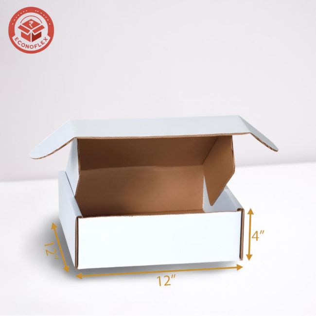 White Mailer Box - 12x12x4 | White Boxes
