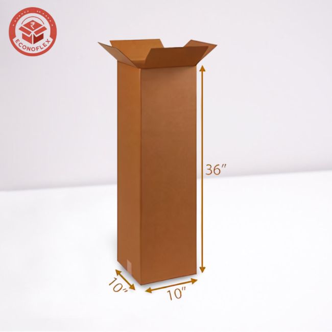 Carton Boxes 3 Ply - 10x10x36 | Upack Boxes