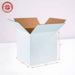 White Carton Boxes 3 Ply - 6X6X12 | Upack