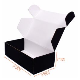 Pizza Box (Black + White) - 5 x 3 x 2 Inch | Packaging Boxes