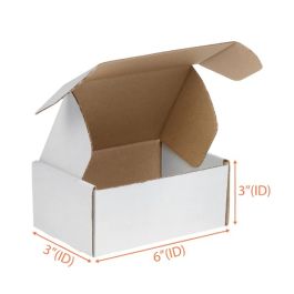 White Pizza Boxes-6x3x3 | Mailing Boxes