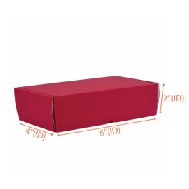 Pizza Box (Red + White) - 6 x 4 x 2 Inch | Packaging Boxes