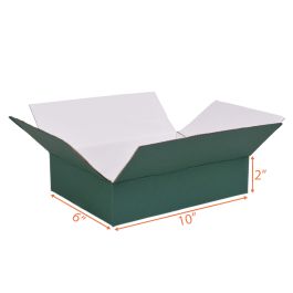 10X6X2 Green Packing Box | Paper Carton Box