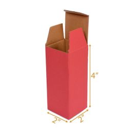 Red Reverse Tuck Box -2x2x4 | Product Boxes, Eflute Boxes