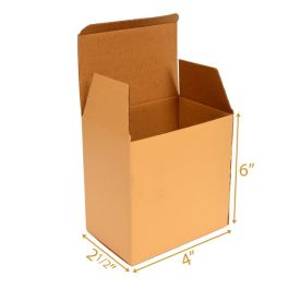 Gold Reverse Tuck Box -4x2.5x6 | Product Boxes, Gift Boxes