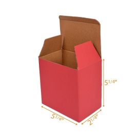 Red Reverse Tuck Box -5.25x2.25x5.25 | Product Boxes, Eflute Boxes