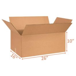 26 x 16 x 10 Inch Corrugated Boxes - 3 Ply | U-Pack
