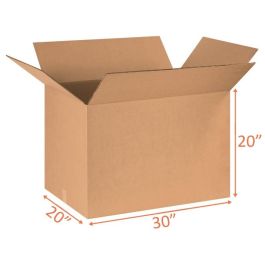 30 x 20 x 20 Inch Corrugated Boxes - 3 Ply | U-Pack