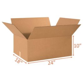 24 x 18 x 10 Inch Corrugated Boxes - 3 Ply | U-Pack