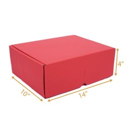 Red Mailer Box - 14x10x4 | Red Boxes