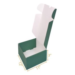Green Mailer Box - 12x11x3 | Green Cardboard Box