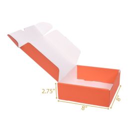 Orange Mailer Box - 8x8x2.75 | Orange Cardboard