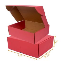 Red Mailer Box - 11x8.75x2 | Red Boxes