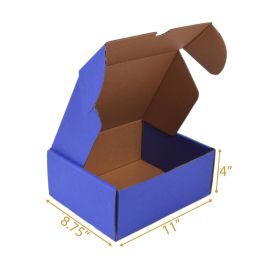 Blue Mailer Box (inside Kraft) - 11 x 8.75 x 4 Inch