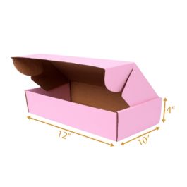 Pink Mailer Box - 12x10x4 | Pink Shipping Boxes Wholesale