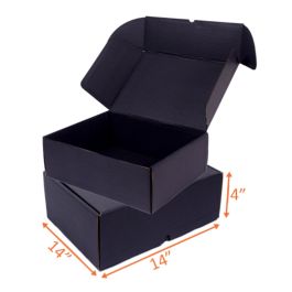 All Black Mailer Box - 14x14x4 | Moving Boxes