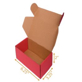 Red Mailer Box - 6.25x3.25x2 | Red Boxes