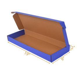 Blue Mailer Box (inside Kraft) - 19 x 9 x 2 Inch