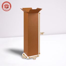 Carton Boxes 3 Ply - 10x10x38 | Upack Boxes