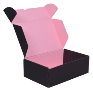 Buy Best Quality U-Pack Black & Pink Colour 9 x 3 x 3 Mailer Boxes in India