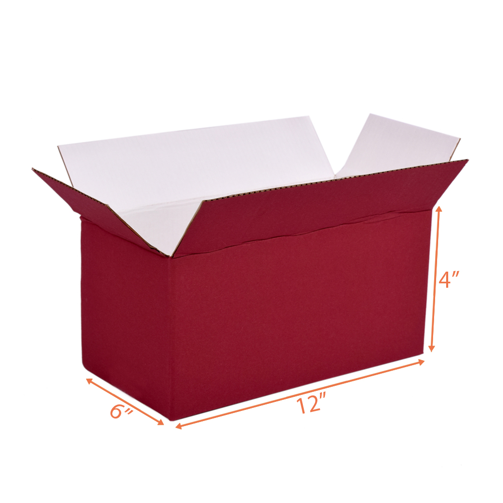 12X6X4 Red Packing Box | Packaging Box